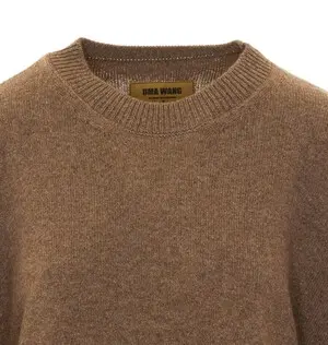UMA WANG Crew Neck Ribbed Sweater