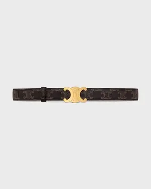 Celine Triomphe Buckle 25 Mm Reversible Belt