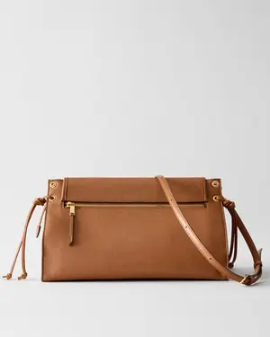 Celine Soft Triomphe Wedge In Supple Shiny Lambskin