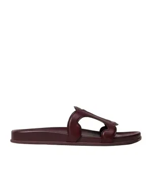 Celine Triomphe Slide In Calfskin Vegetal Tanning - Syrah