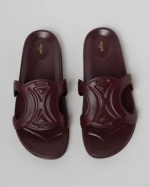 Celine Triomphe Slide In Calfskin Vegetal Tanning