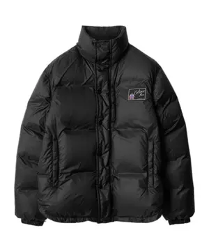 Celine Puffer Jacket In Light Nylon - Black