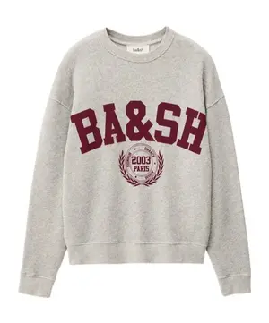 Ba&sh Logo-print Sweatshirt - Gray