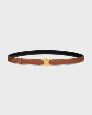 Celine Triomphe Buckle And Reversible Belt