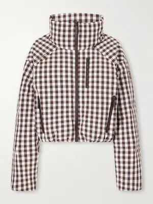 Cordova Cortina Checked Shell Down Ski Jacket - Brown