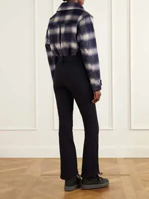 Cordova Telluride Belted Checked Wool-blend Ski Suit