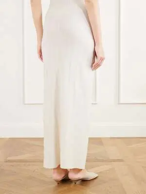 COLLEEN ALLEN Ribbed-knit Merino Wool Maxi Skirt