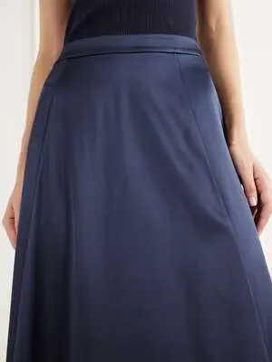 TWP Silk-satin Maxi Skirt