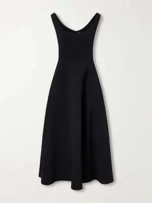 FFORME Alodia Paneled Crepe Maxi Dress - Black