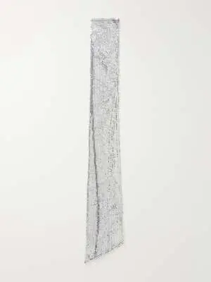 Rabanne Tone Mesh Scarf - Silver