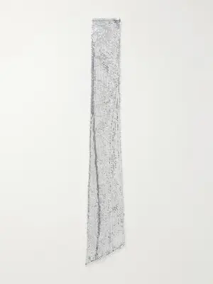 Rabanne Tone Mesh Scarf - Silver