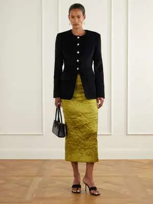 Tove Moya Button-embellished Velvet Jacket