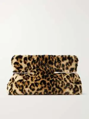 Givenchy Pinch Leopard-print Shearling Clutch - Leopard Print
