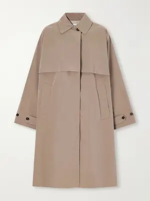 JIL SANDER Shell Trench Coat - Brown