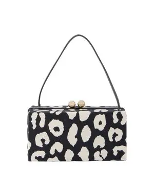 Carolina Herrera Mimi Leoapard-patterned Mini Jacquard Top Handle Bag - Animal Print
