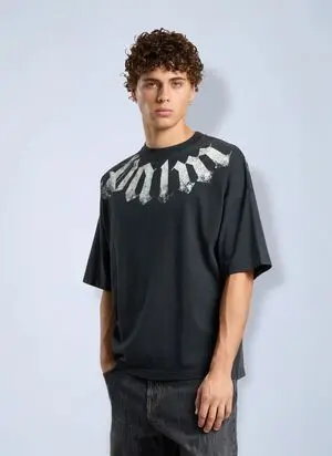 Palm Angels Big Neck Logo Loose Tee