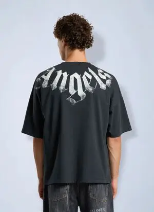 Palm Angels Big Neck Logo Loose Tee