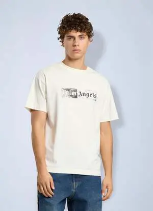 Palm Angels Stamp Logo Regular T-shirt - White