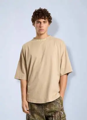 Palm Angels Classic Logo Oversized T-shirt - Beige
