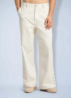 Palm Angels Palm Tree Loose Trousers - White