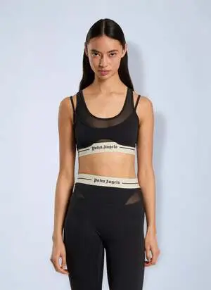 Palm Angels Logo Mix Layer Active Top
