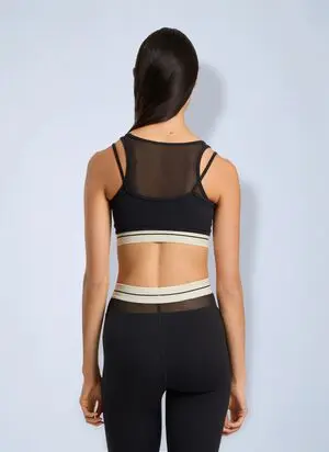 Palm Angels Logo Mix Layer Active Top