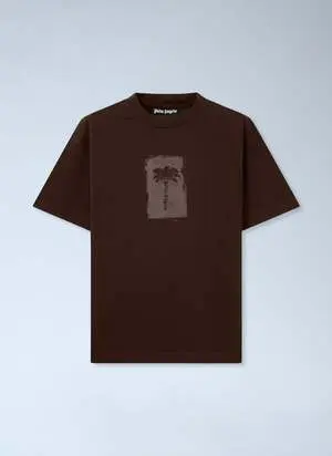 Palm Angels Brushed Palm Tree Regular Tee