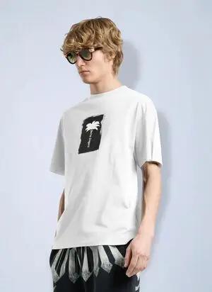Palm Angels Brushed Palm Tree Regular Tee