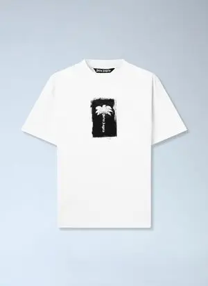 Palm Angels Brushed Palm Tree Regular Tee