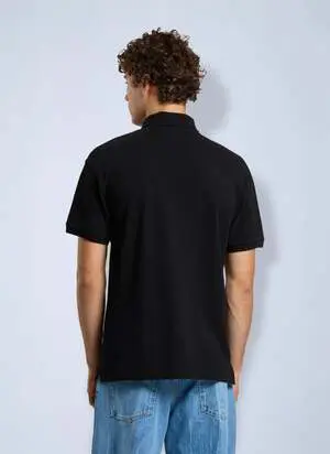 Palm Angels Logo Spray Regular Polo Shirt