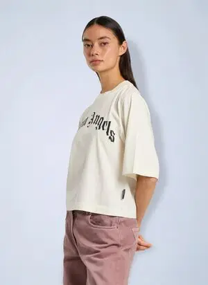 Palm Angels Curved Logo Boxy T-shirt