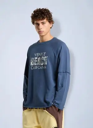 Palm Angels Cali Vibes Layered Tee L/s