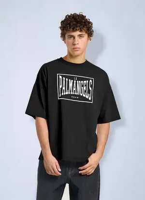 Palm Angels Vintage Box Logo Loose T-shirt - Black