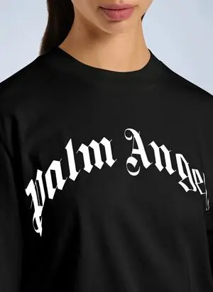 Palm Angels Curved Logo Boxy T-shirt