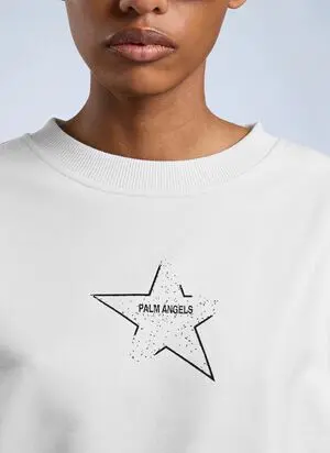 Palm Angels Icon Palm Loose Crop Crew