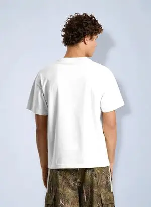 Palm Angels Neck Logo Regular Tee