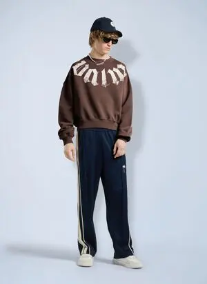 Palm Angels Big Neck Logo Loose Sweatshirt