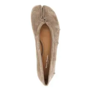 MAISON MARGIELA Suede Leather Tabi Ballerinas