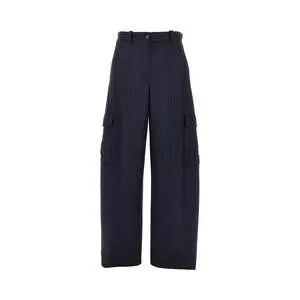 Pinko Pinstriped Flannel Cargo Pants