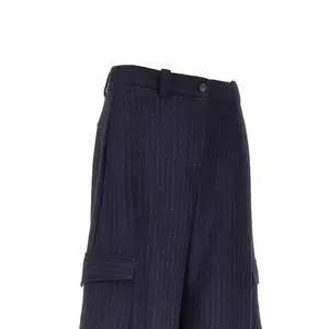Pinko Pinstriped Flannel Cargo Pants
