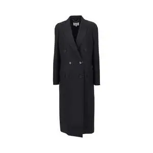 MAISON MARGIELA Stockman Shoulder' Long Wool Coat