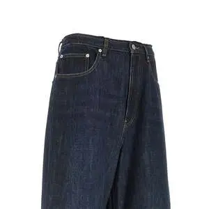MAISON MARGIELA Wide Leg Jeans With Raw-cut Waistline