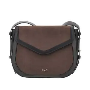IOEF Nubuck Leather 'arc' Crossbody Bag