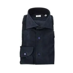 BORRIELLO NAPOLI Needlecord Shirt - Blue