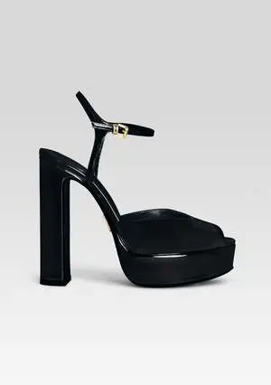 Retrofete Marcie Platform Sandal - Black