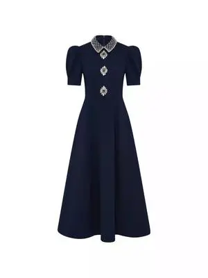 Rebecca Vallance Crown Jewel Short-sleeve Midi Dress