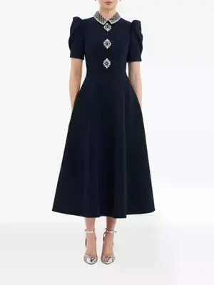 Rebecca Vallance Crown Jewel Short-sleeve Midi Dress