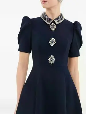 Rebecca Vallance Crown Jewel Short-sleeve Midi Dress