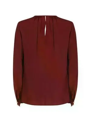 Max Mara Vasto Draped Silk Blouse
