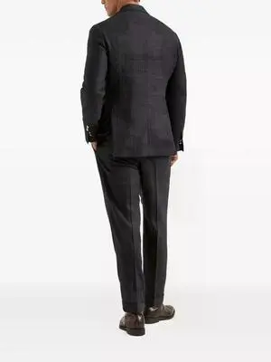 Brunello Cucinelli Double-breasted Checked Suit